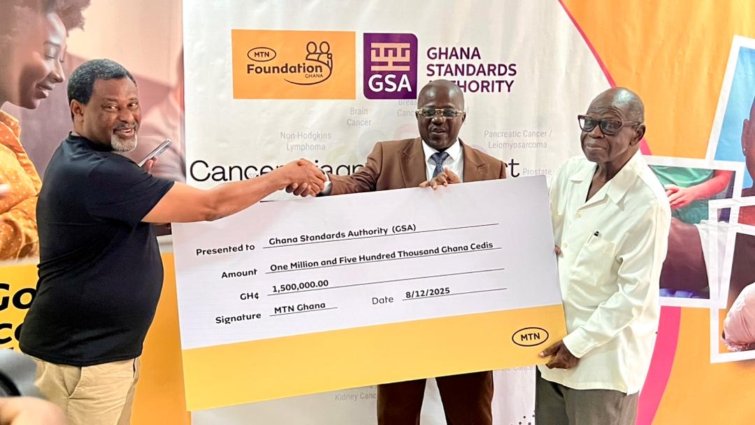 MTN Ghana Foundation Donates GH₵1.5 million to GSA to support Cancer ...